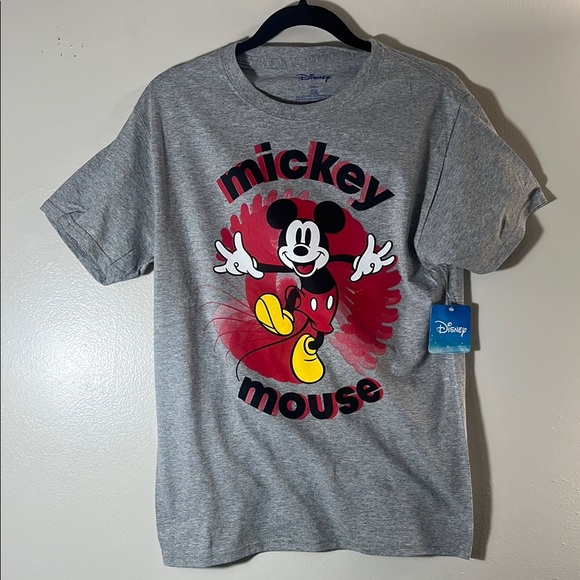 Disney | Tops | Disney Gray Mickey Mouse Short Sleeve Tee Size S | Poshmark